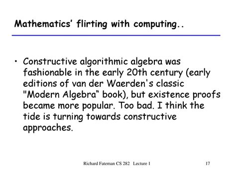 Algebraic Algorithms Cs 282 Spring Ppt Download