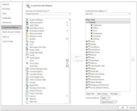 Ekstra Komputer Menyembunyikan Dan Menampilkan Tab Power Point