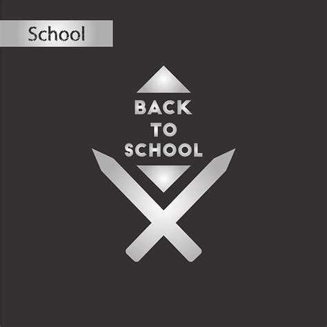 학교 연필 벡터를 다시 흑백 스타일 아이콘 Eps Ai Uidownload