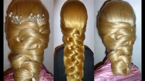 Простая вечерняя причёска на выпускной свадебная причёска причёска для средних длинных волос