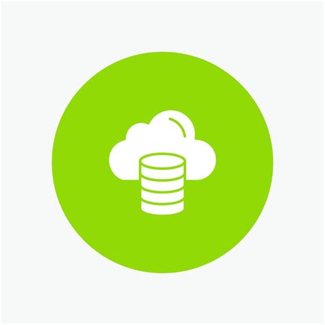 Cloud Computing Money Dollar White Glyph Icon 14632830 Vector Art At