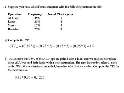 1 Suppose You Have A Loadstore Computer With