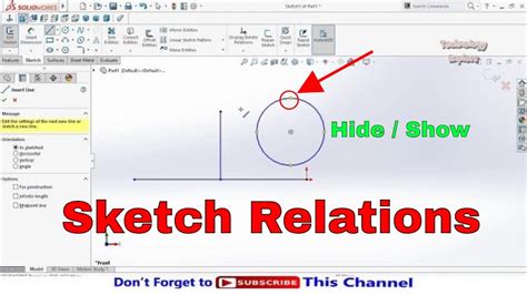 How To Enable Sketch Relations In Solidworks Youtube
