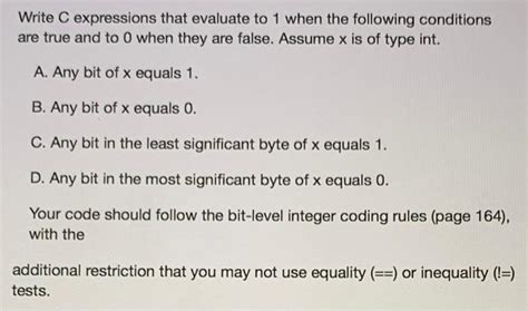 Solved Write C Expressions That Evaluate To When The Chegg Com