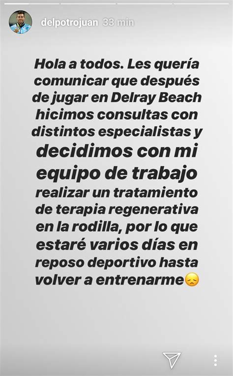 Juan Martín Del Potro Deberá Hacer Reposo Deportivo Y Se Baja De