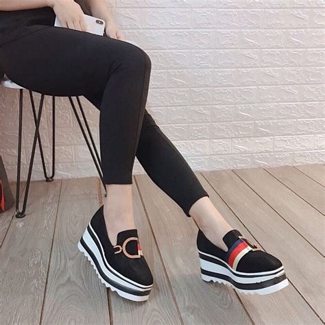 Top 7 Kiểu Giày Lười Nữ đế Cao Thời Thượng Thanh Lịch