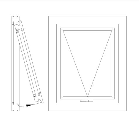 Detailed Window Dwg Free Cad Blocks Download Furniture Sets