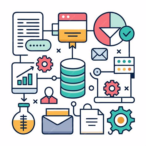 Data Processing Analysis And Automation Concept Premium Ai Generated Vector