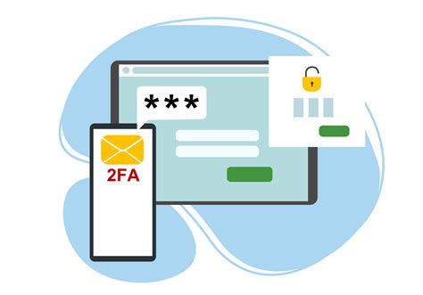 Two Factor Authentication Security 10566979 Vector Art At Vecteezy
