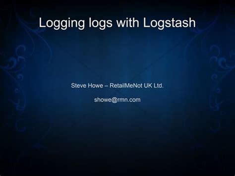 Logging Logs With Logstash Devops Mk 10 02 2016 Pdf Databases Computer Software And