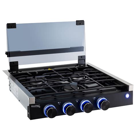 Recpro Rv Built In Gas Cooktop Stainless Steel3