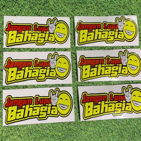 Sticker Cutting Jangan Lupa Bahagia Lazada Indonesia