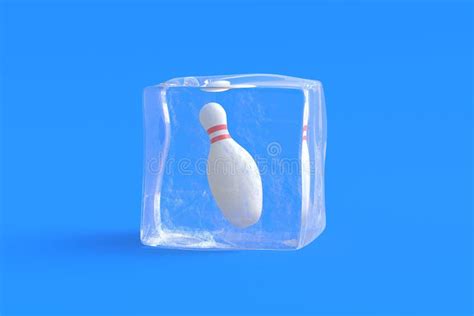 Bowling Pin In Ice Cube Stock Illustration Illustration Of Score