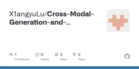 GitHub X AngyuLu Cross Modal Generation And Recognition Of Heterogeneous Face Images