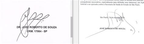 Assinatura De Médico Em Laudo Falso De Boulos Difere De Documento