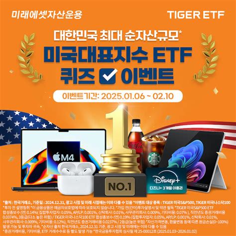 미래에셋 ‘tiger 미국대표지수 Etf 세미나 및 퀴즈 이벤트 진행