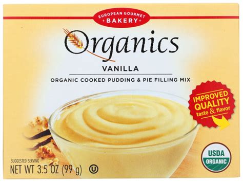 Certified Organic Vanilla Pudding And Pie Filling Mix By European