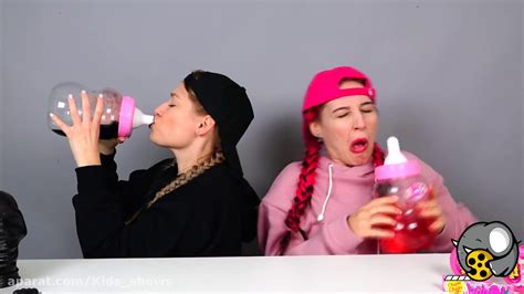 چالش خنده دار غذاهای مشکی در مقابل صورتی فیلو