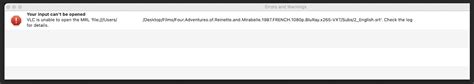 Everytime I Open A File In Vlc It Says Its Unable To Open This Old Srt File From A Film I