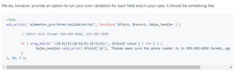 Form Fields How Get The ‘tel Field To Allow Only Numbers And A Max