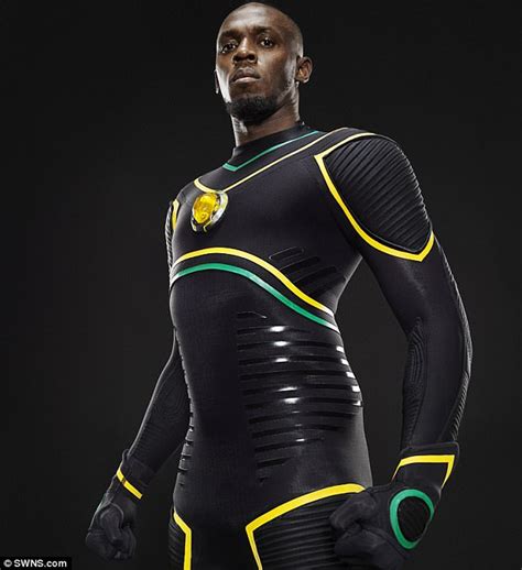 Usain Bolt Unveils Superhero Alias As He Dons Specially Made All In One