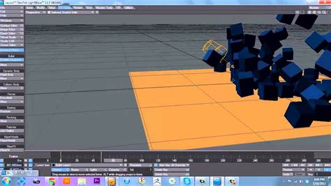 lightwave 3d tutorial bullet dynamics youtube
