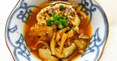 インゲン入り豆腐ハンバーグ！きのこソース By 331ミミイ 【クックパッド】 簡単おいしいみんなのレシピが333万品