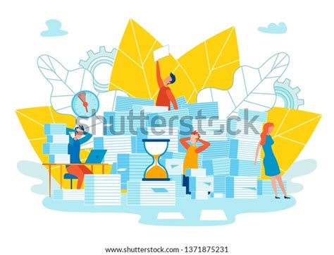 Setting Function Reminders Cartoon Vector Office Stock Vector Royalty Free 1371875231