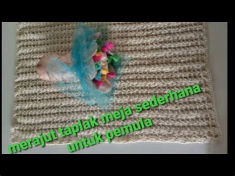 Merajut Taplak Meja Sederhana Untuk Pemula YouTube