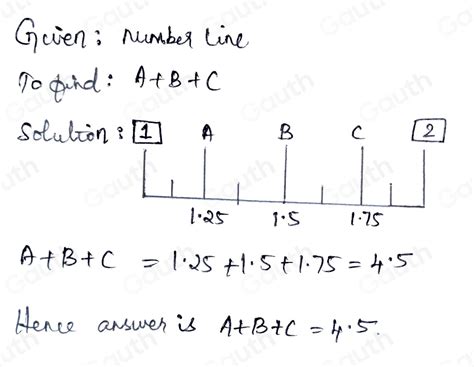 solved read the numbers from the number line and calculate a b c b a b