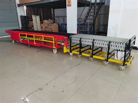 mobile type truck belt unloading conveyor container unloading conveyor