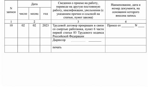 Порядок увольнения в связи со смертью работника как оформить документы
