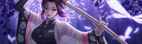 3440x1080 Resolution Shinobu Kocho Katana Kimetsu No Yaiba 3440x1080