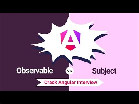 Observable Vs Subject Angular Interview Concepts YouTube