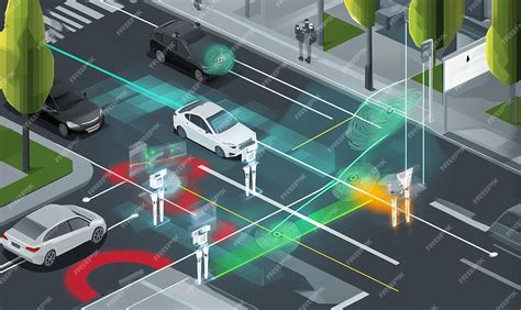 Diagram Of How Robots Use Lidar And Radar Sensors Premium Ai Generated Image