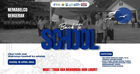 Back To School Setelah Libur Idul Fitri 1445 H 2024 M SMAN 15