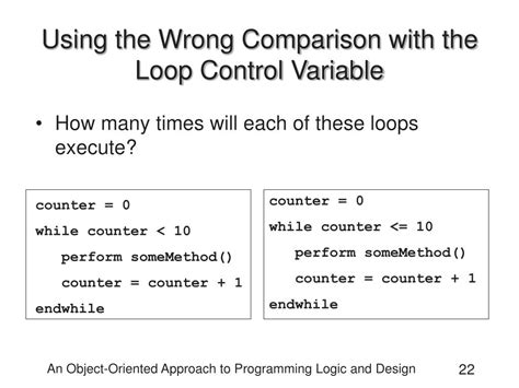 Ppt An Object Oriented Approach To Programming Logic And Design