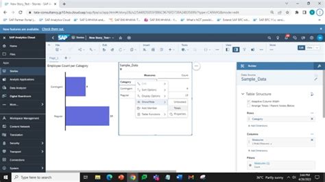 a simple workaround to show totals in sap analytics cloud