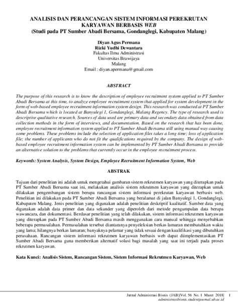 Pdf Analysis And Design Of Web Based Information System Of Employee