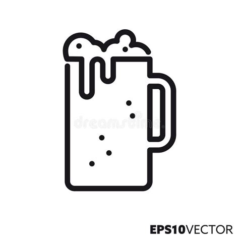 Cocktail Continuous Line Vector Illustration Stock Vector