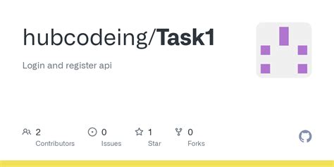 Github Hubcodeing Task Login And Register Api