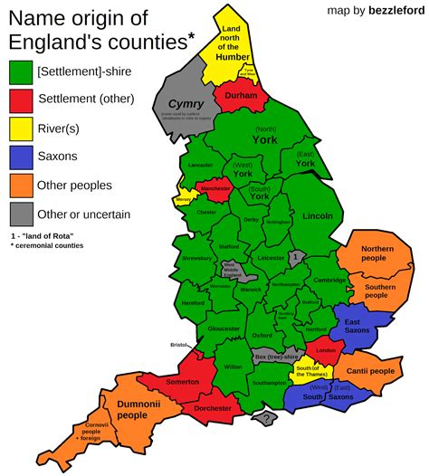 The Fascinating Origins Of English County Names