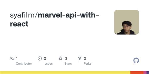 Github Syafilmmarvel Api With React