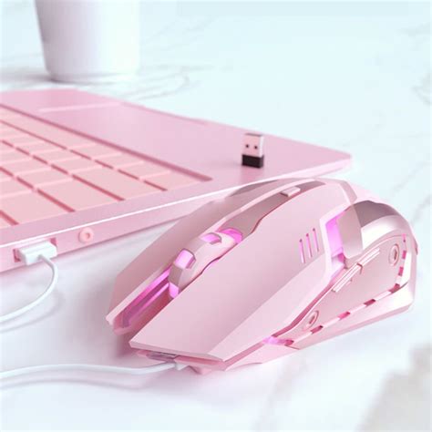 Eagle Mouse Wireless 2400 Dpi Backlight Girly Gaming Room Setup Gamer Room Decor Girly