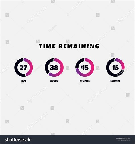 Countdown Clock Counter Timer Design Template Stock Vector Royalty