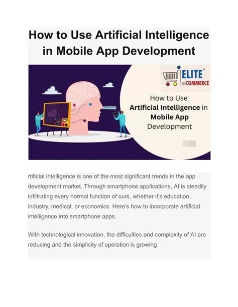 PPT How To Use Artificial Intelligence In Mobile App Development PowerPoint Presentation ID
