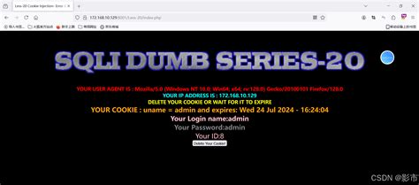 Sql Labs Sql Sqlmap Cookie Sqlmap Cookie Csdn
