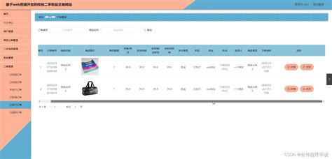 基于web前端开发的校园二手物品交易网站源码开题大学生线上二手交易平台开发 Csdn博客