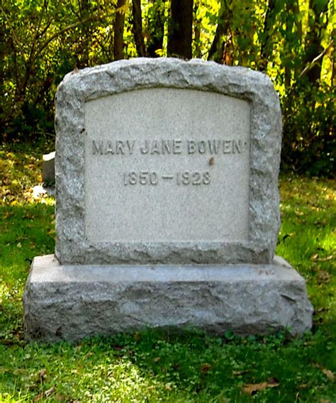 Mary Jane Wright Bowen 1850 1923 Find A Grave Memorial