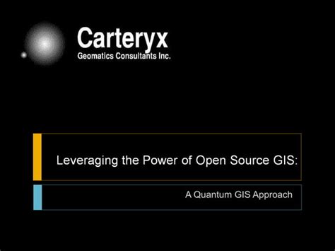 Leveraging Open Source Gis With Python A Qgis Approach Ppt Programming Languages Computing